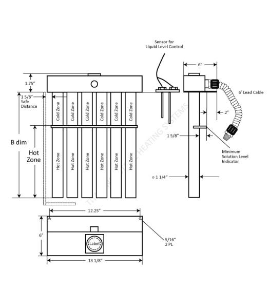 Electric Over the Side Immersion Heater CNSS-6-352 | Electric Over the ...