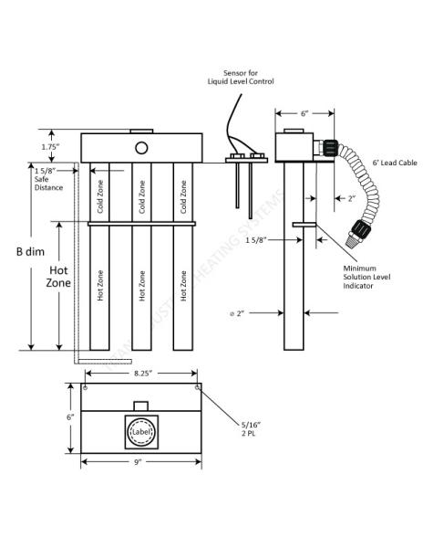 Electric Over the Side Immersion Heater CSS-3-164 | Electric Over the ...