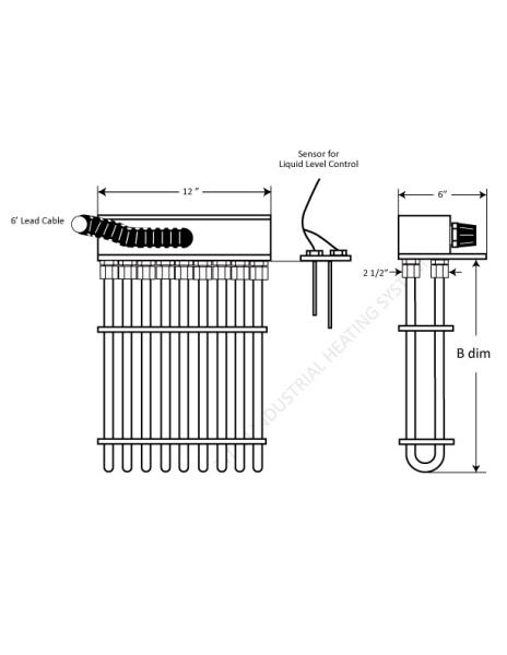 Electric Over the Side Immersion Heater 9PT-55-18-480 | Electric Over ...